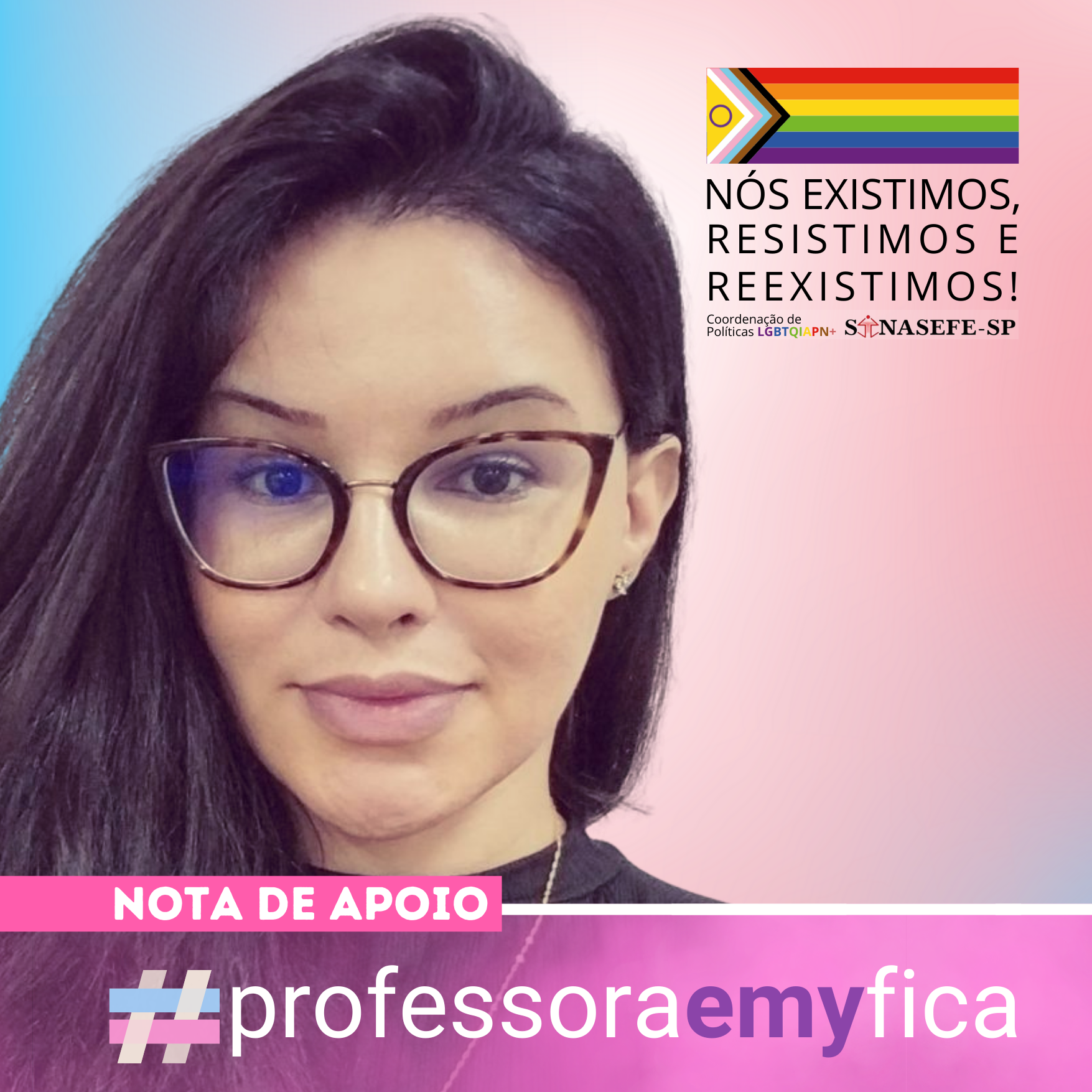 SINASEFESP – Nota de apoio: professora Êmy fica!